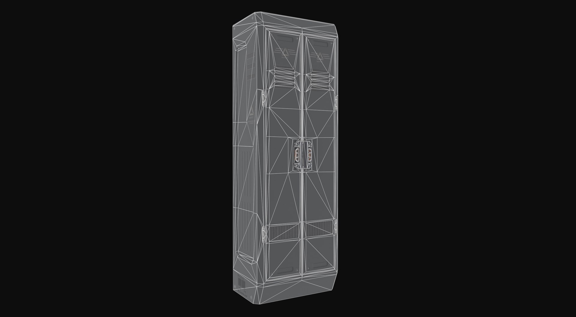 Sci-Fi Locker Low-Poly 3D Model - TurboSquid 1815379