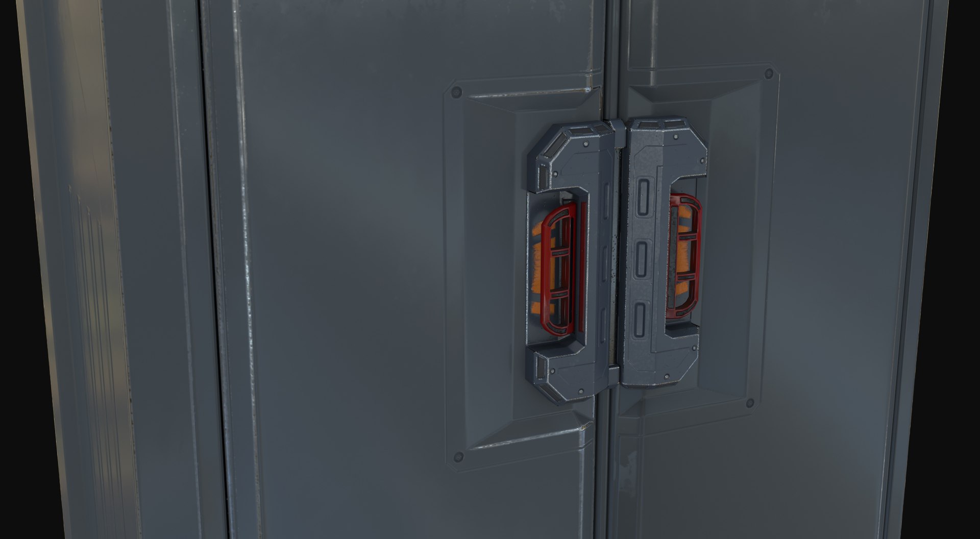 Sci-Fi Locker Low-Poly 3D Model - TurboSquid 1815379