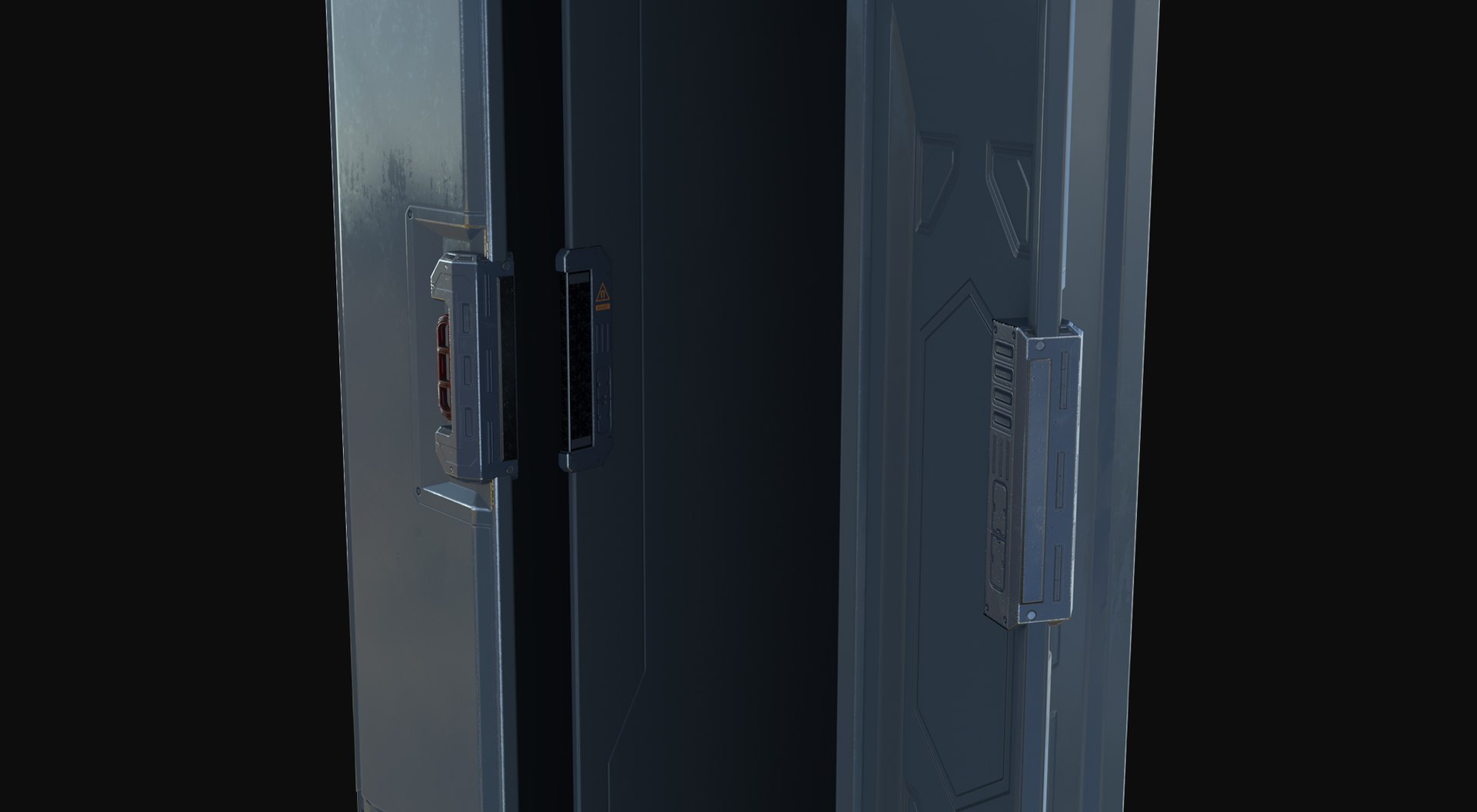 Sci-Fi Locker Low-Poly 3D Model - TurboSquid 1815379