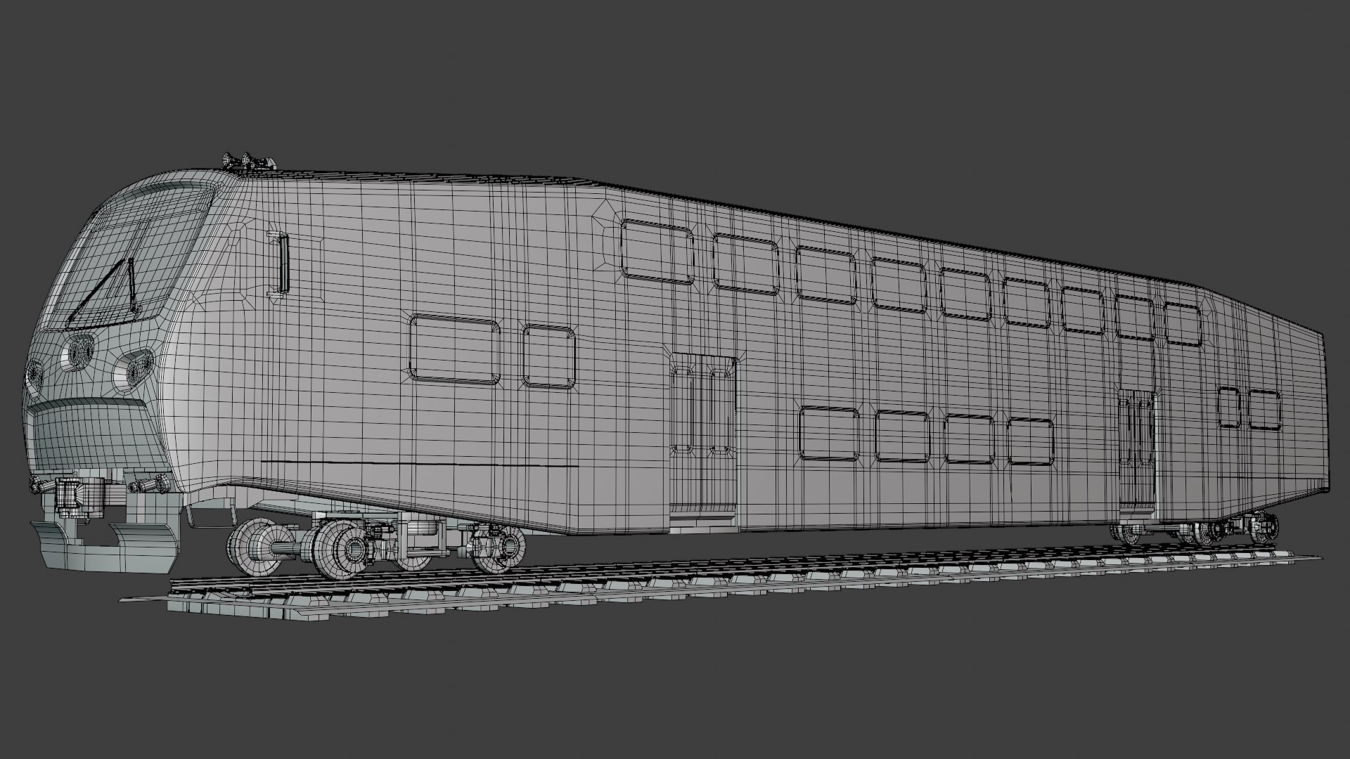 3D Bombardier Bilevel Coach Train Model - TurboSquid 1621616