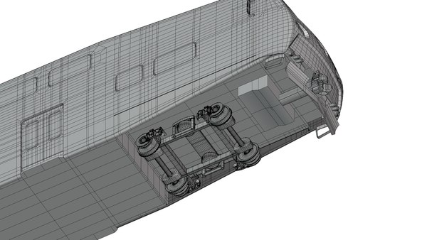 3D bombardier bilevel coach train model - TurboSquid 1621616