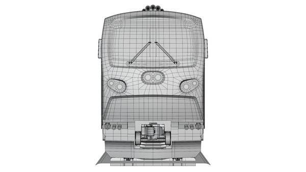 3D bombardier bilevel coach train model - TurboSquid 1621616