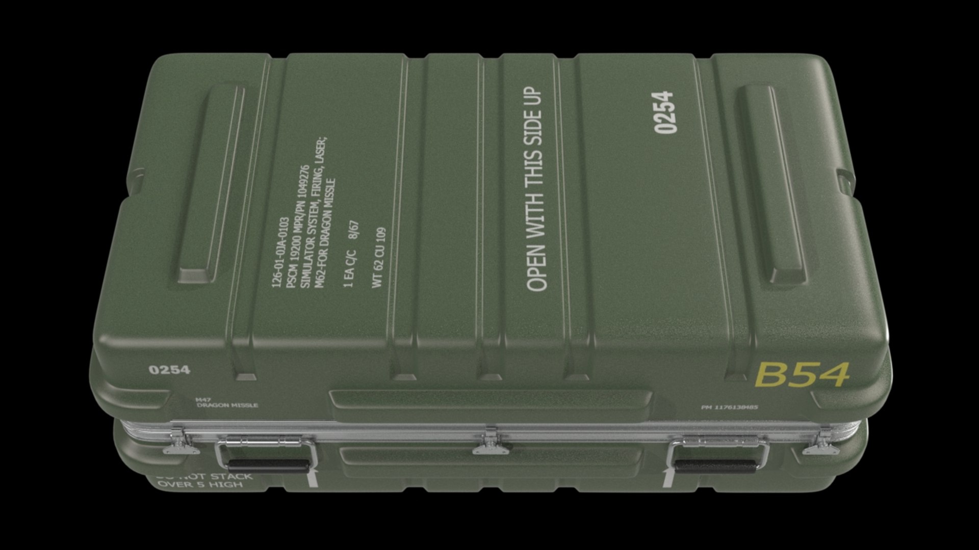 3d Military Crate Model