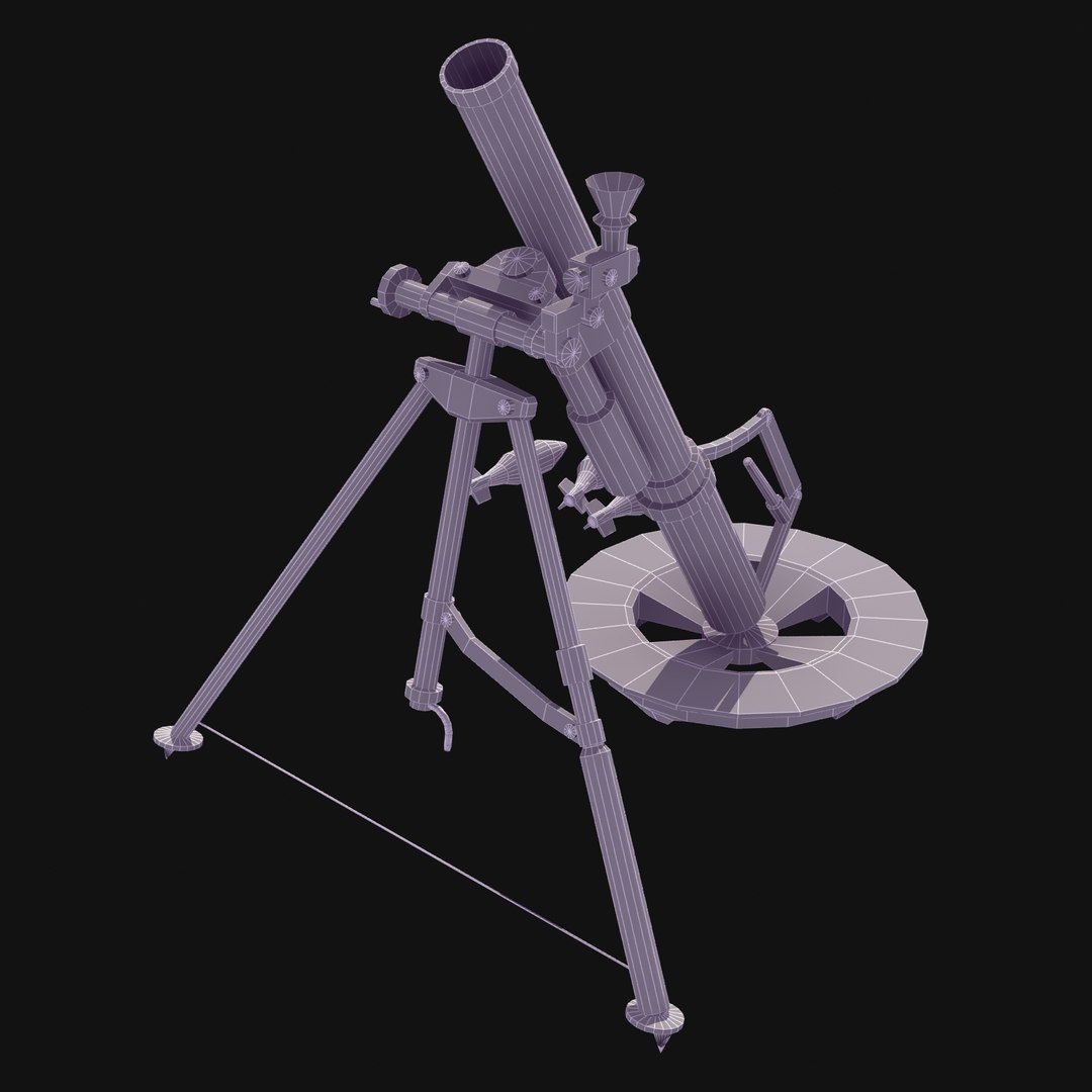 3d Model M224 60mm Mortar