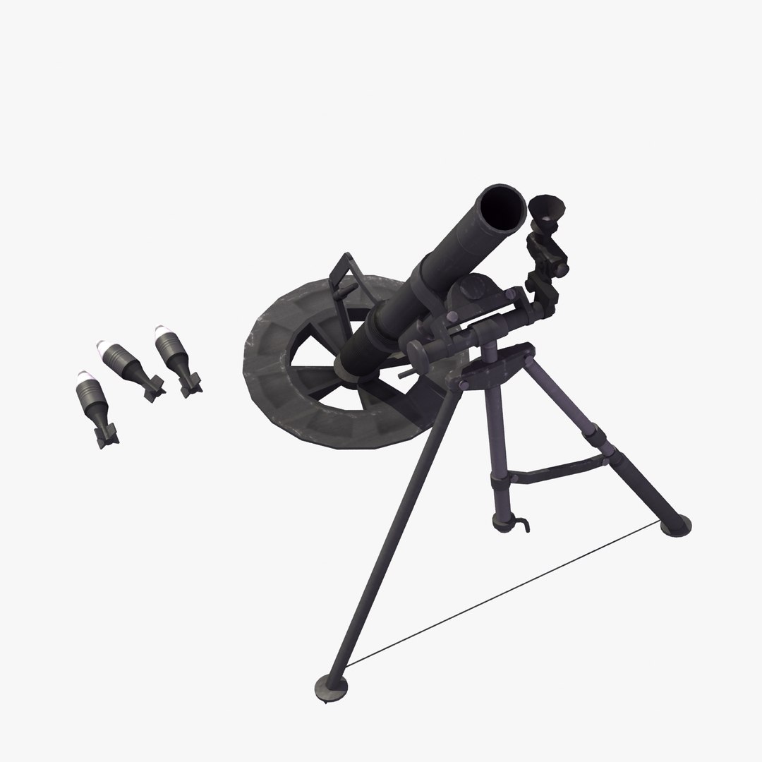 3d Model M224 60mm Mortar