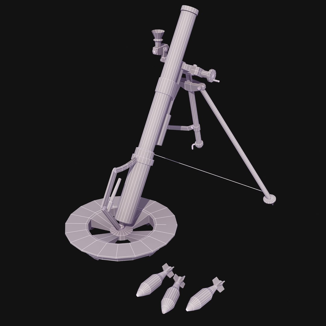 3d Model M224 60mm Mortar