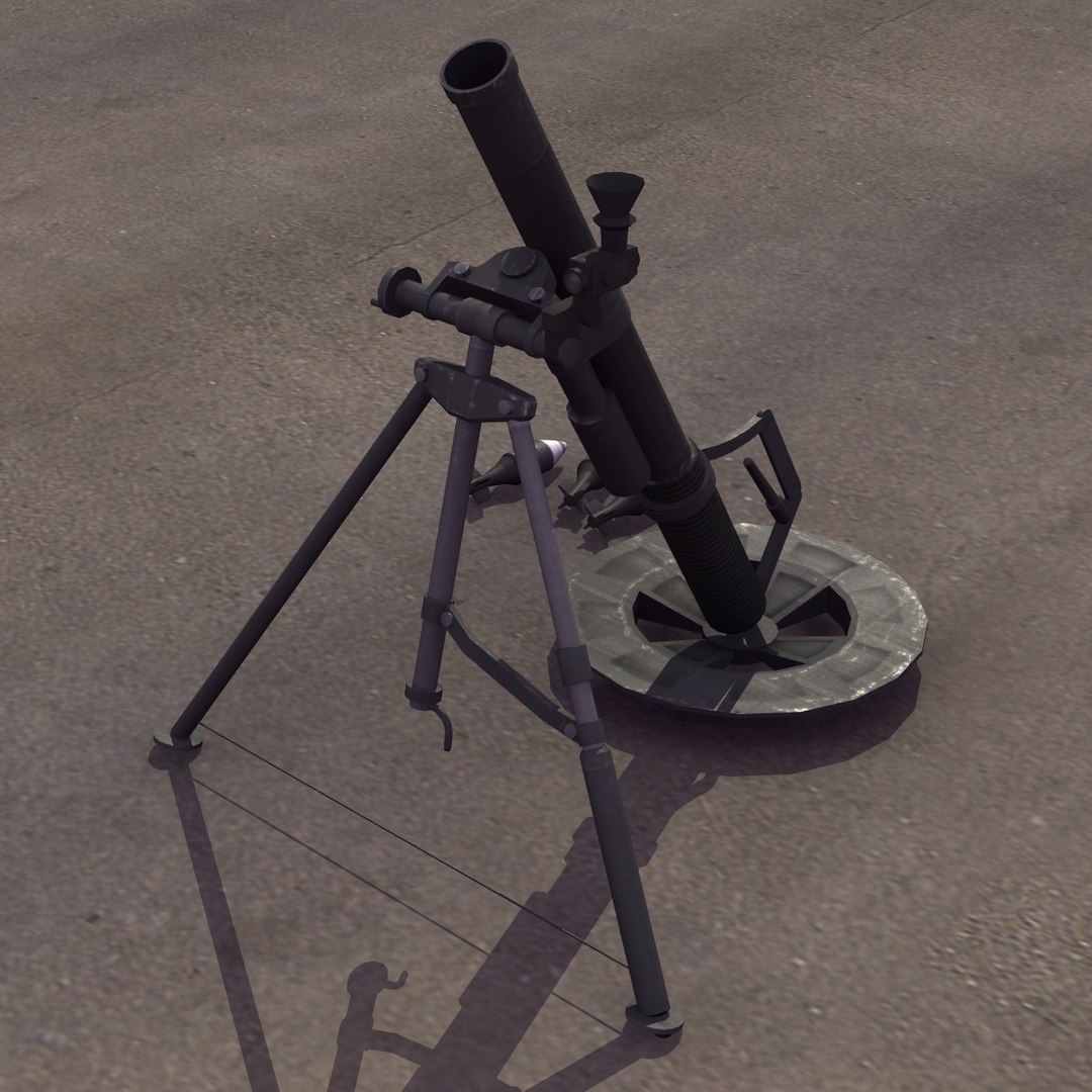 3d Model M224 60mm Mortar