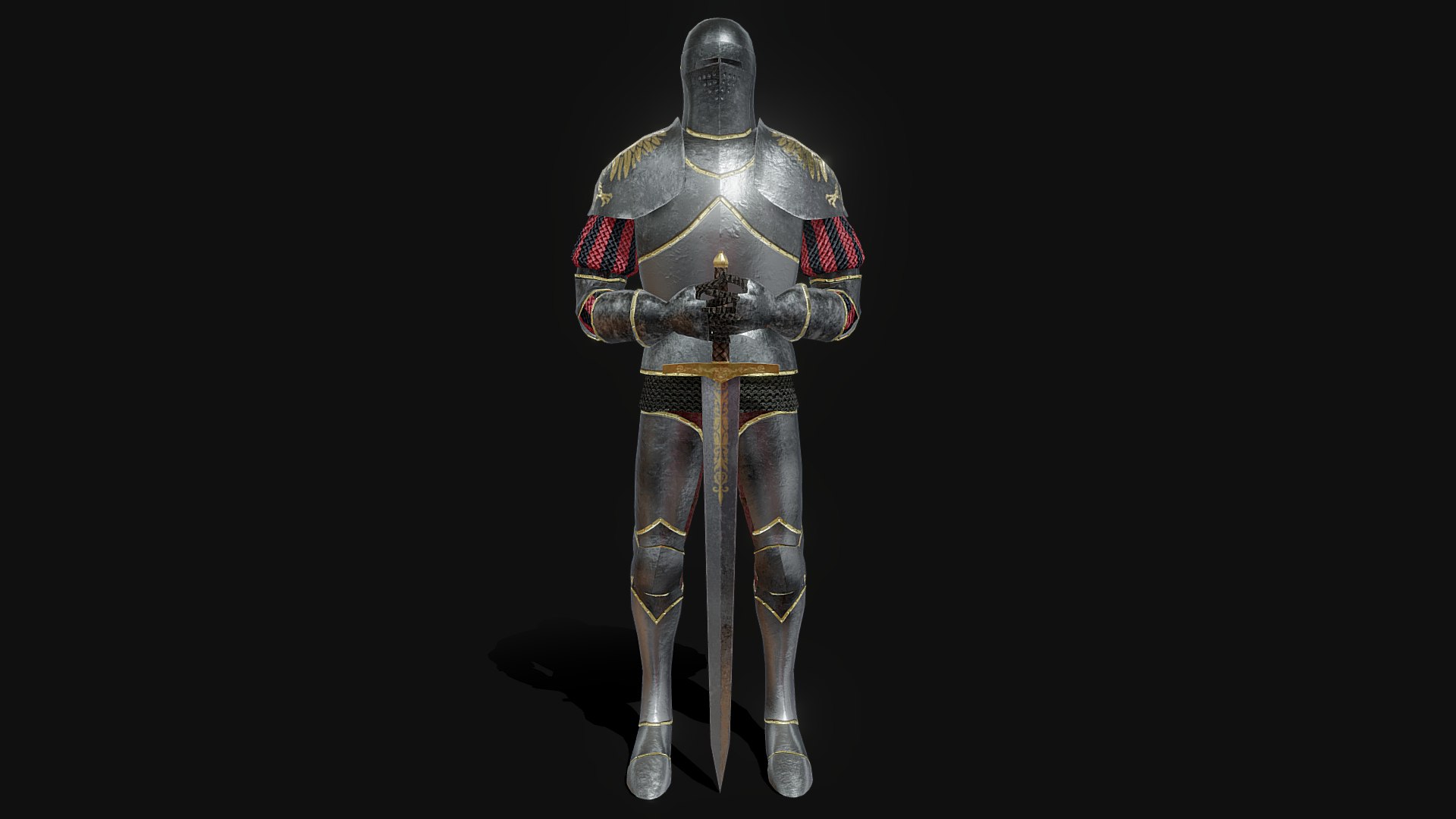 3D Model Knight Armor - TurboSquid 1678213