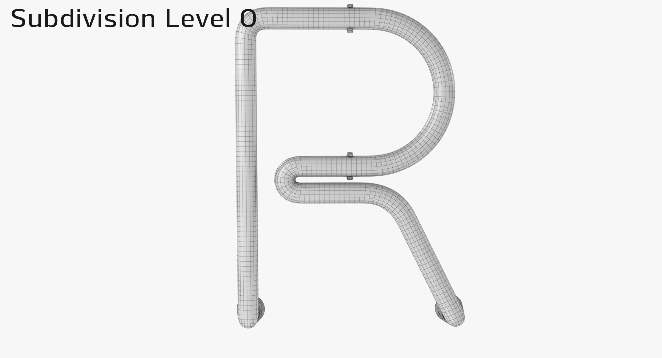 Neon letter r alphabet 3D model - TurboSquid 1636065