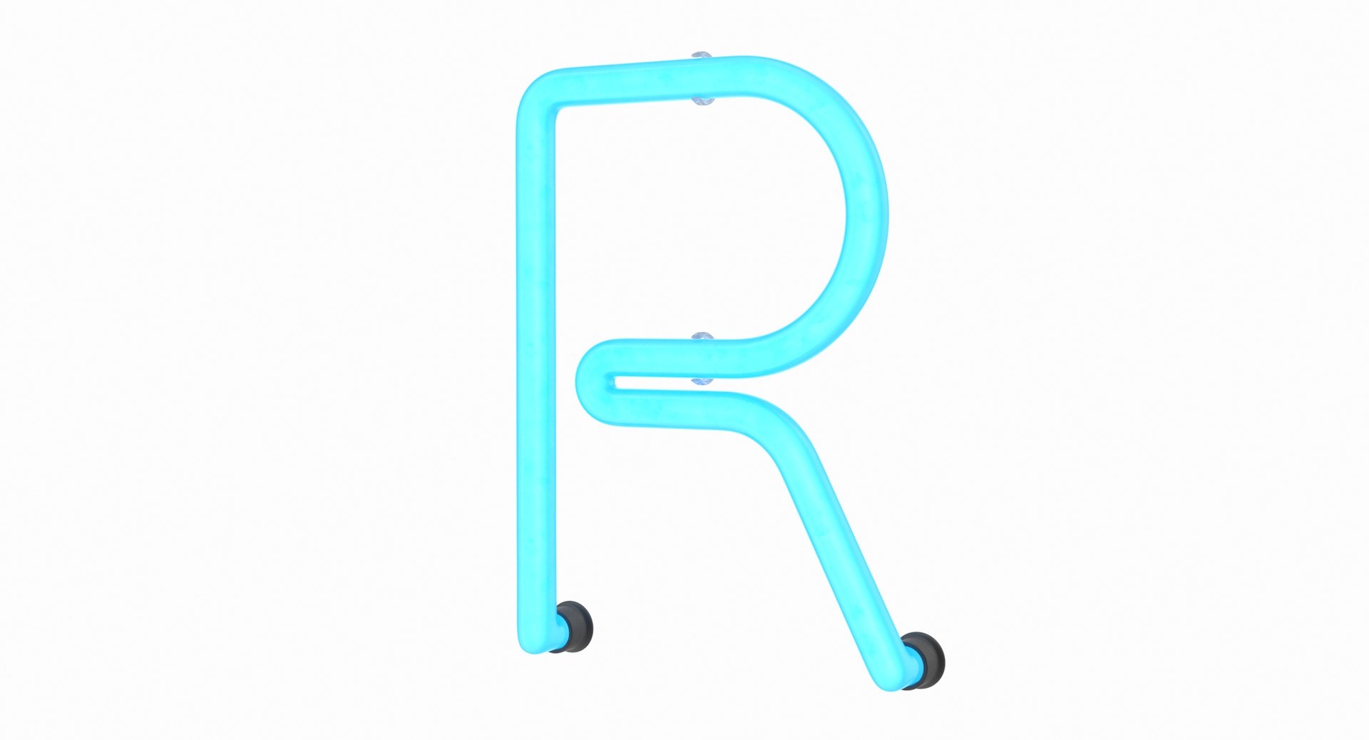 Neon Letter R Alphabet 3D Model - TurboSquid 1636065