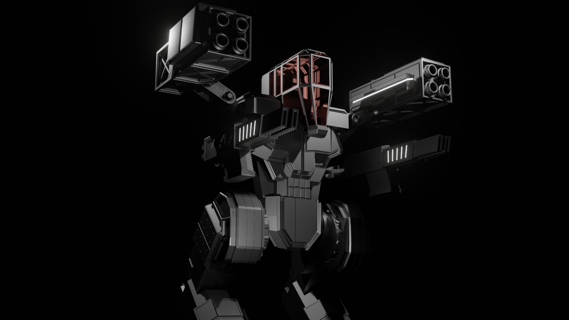 3D Sci Fi War Mech Machine - TurboSquid 2101214