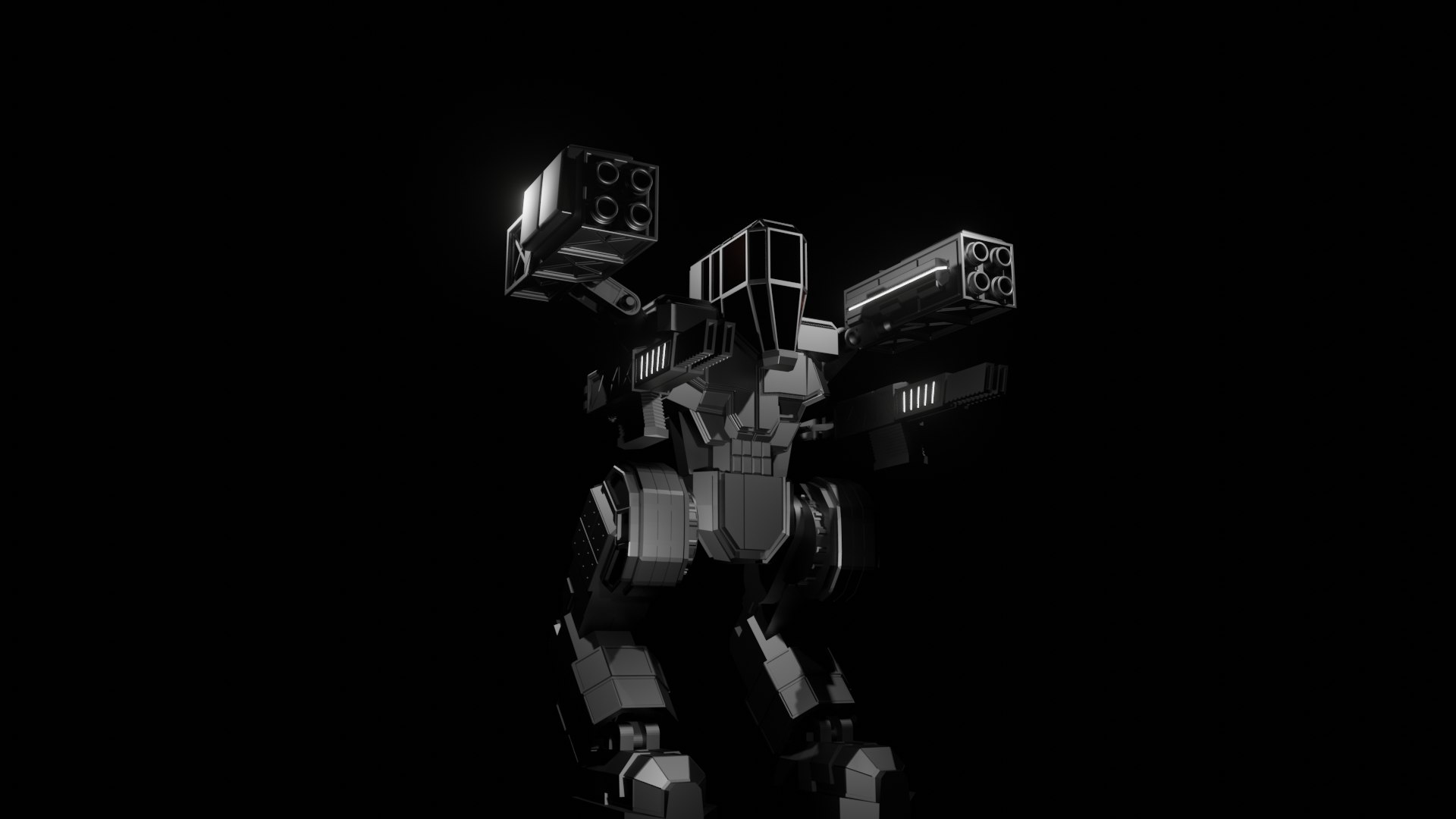 3D Sci Fi War Mech Machine - TurboSquid 2101214