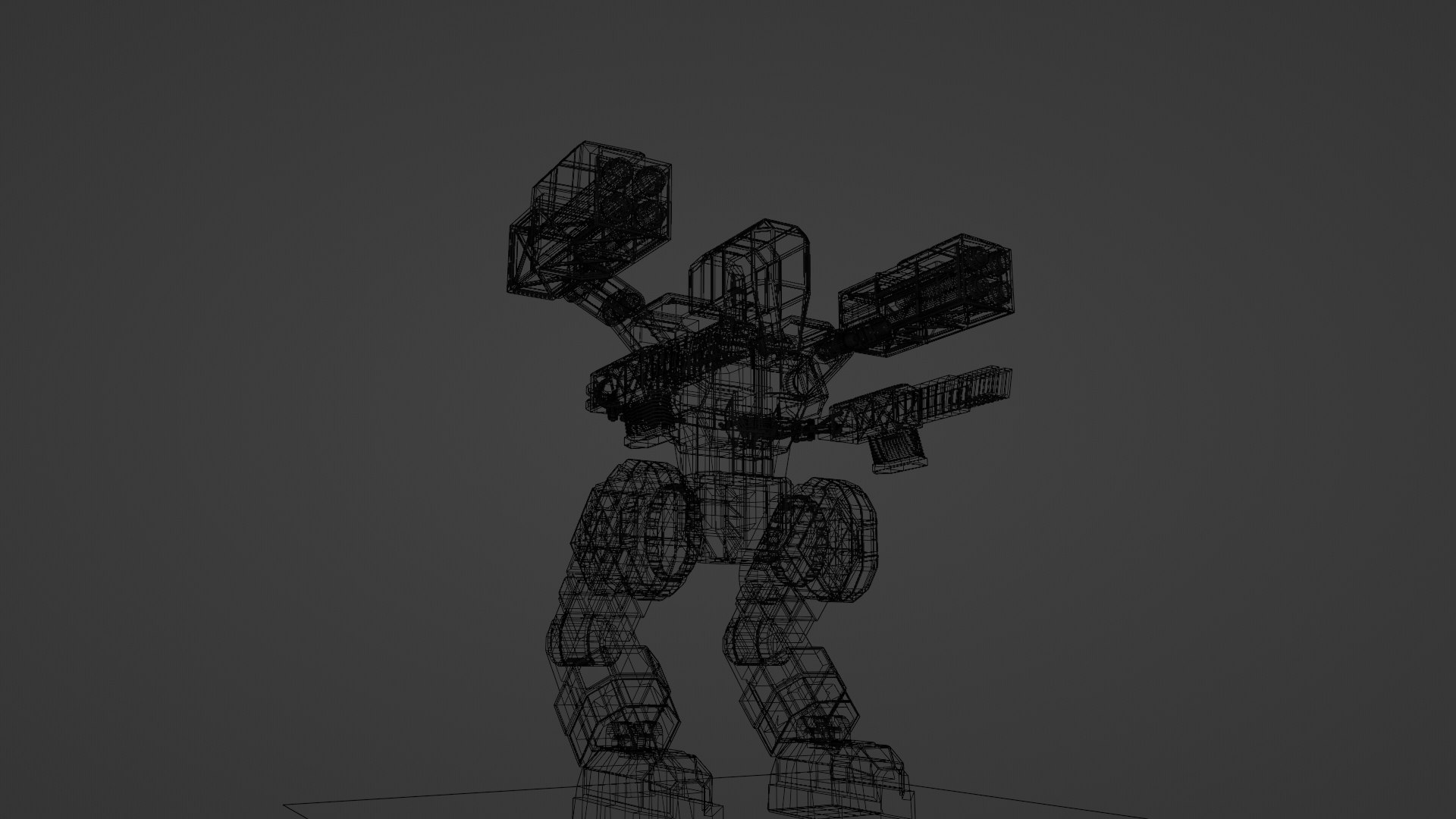 3D Sci Fi War Mech Machine - TurboSquid 2101214