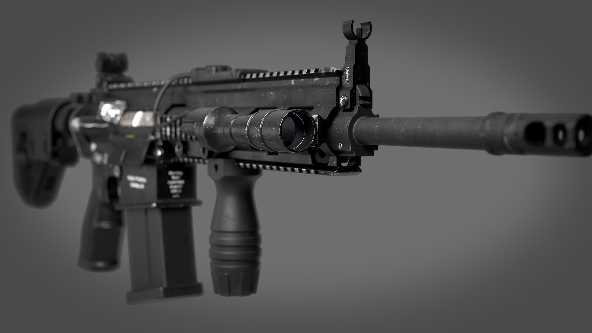 3D MR 762HK 417 Modular Designated Marksman Rifle model - TurboSquid ...