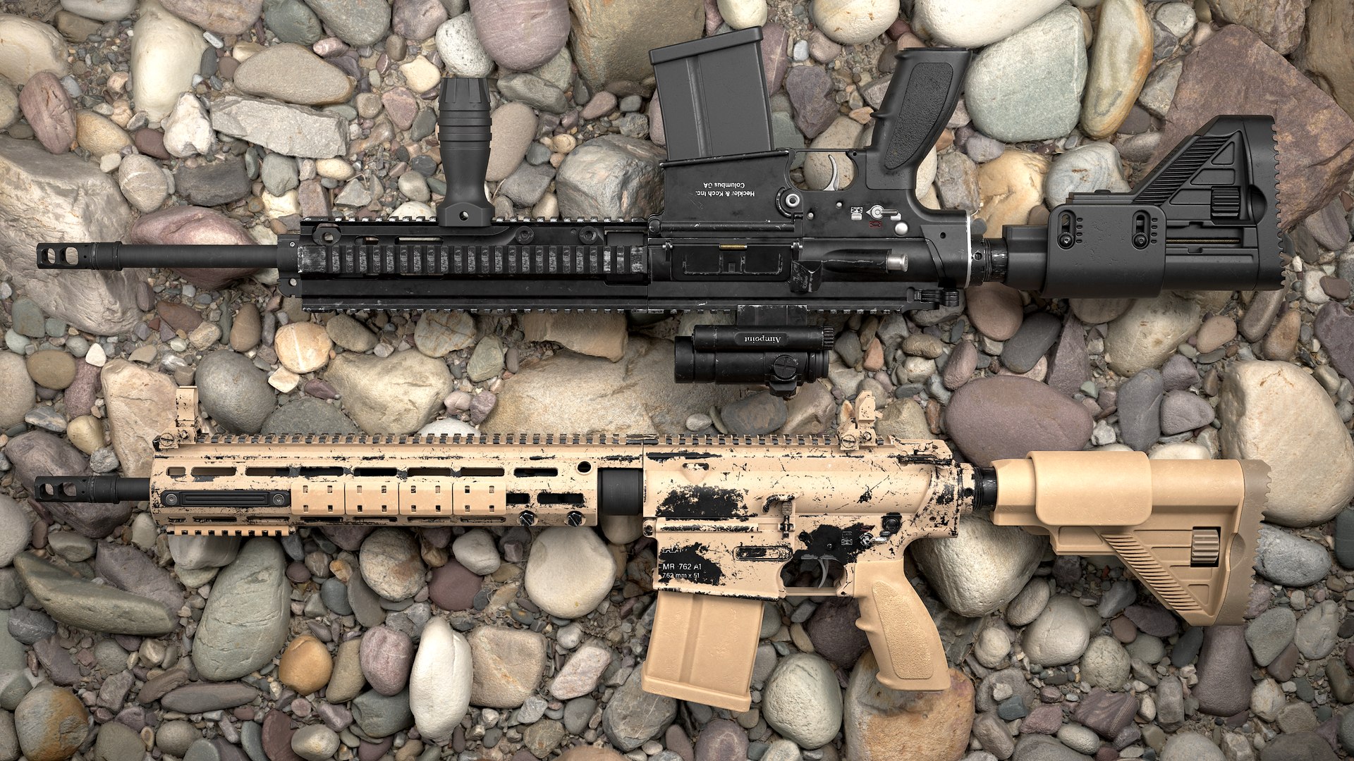 3D MR 762HK 417 Modular Designated Marksman Rifle model - TurboSquid ...