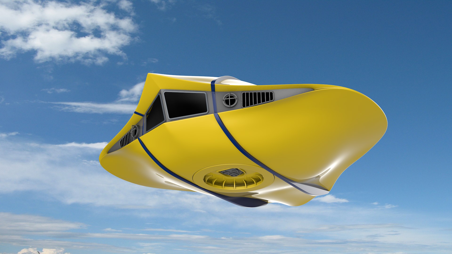 3D Flying Sub Model - TurboSquid 1320487