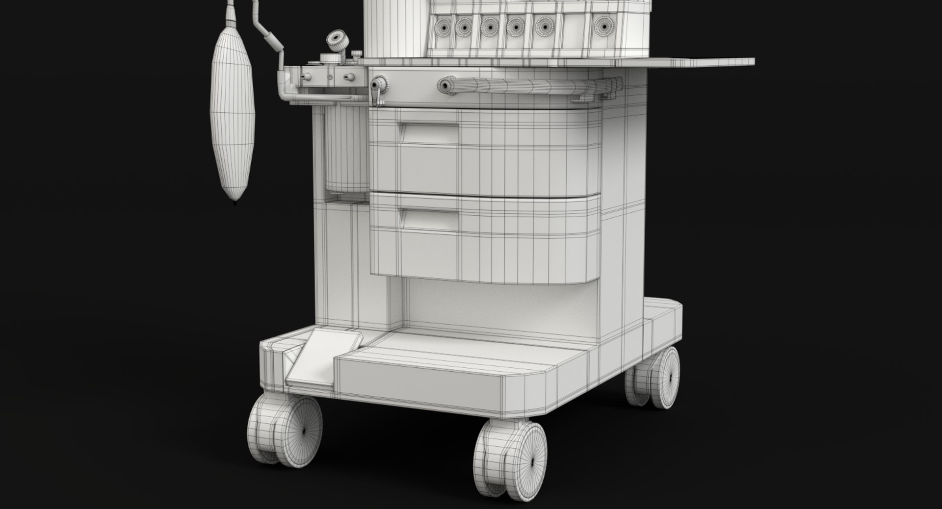 Anesthesia Machine 3d Model