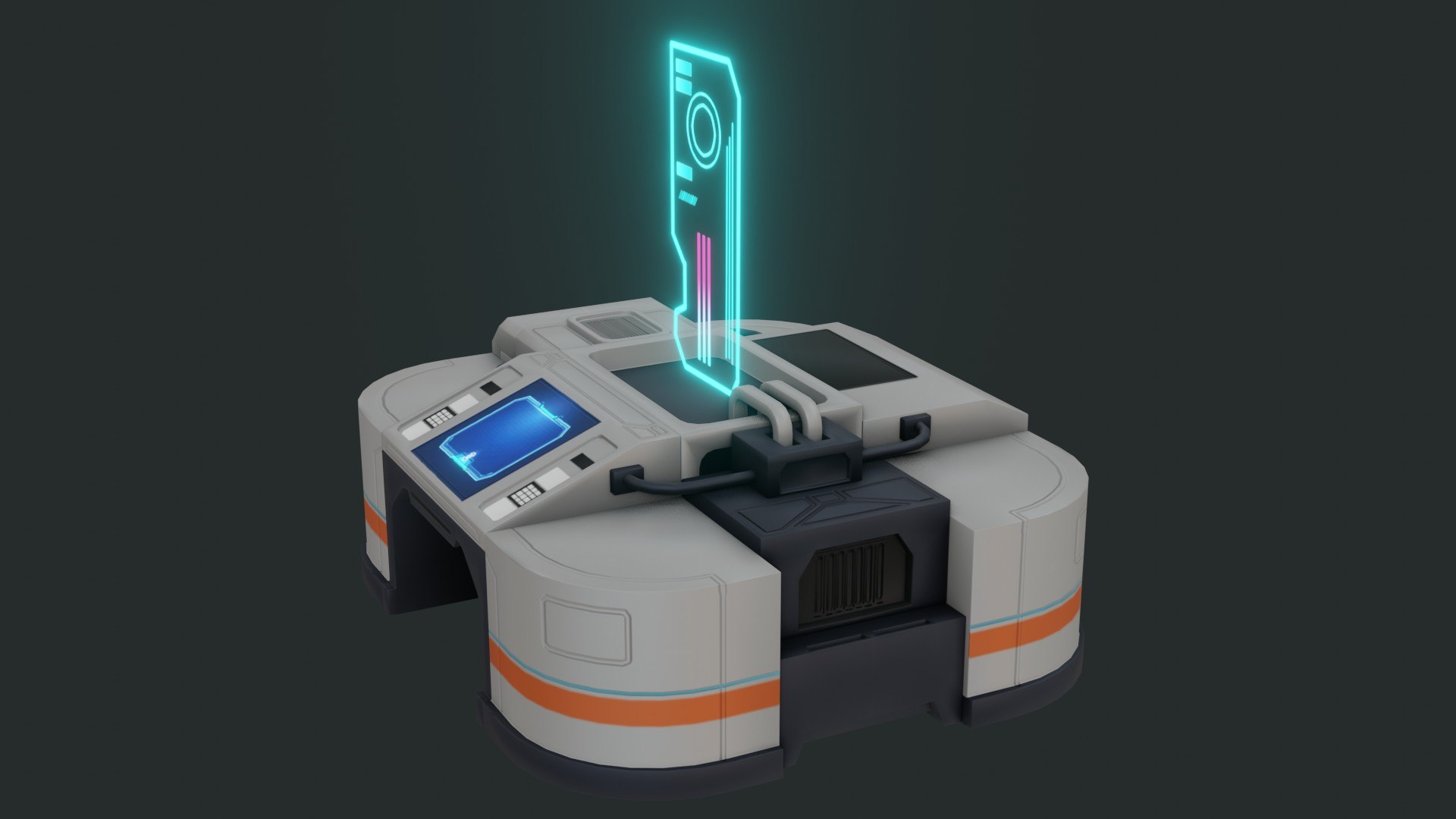 3D Sci-Fi Control Panel - Low Poly - Game Ready - PBR - TurboSquid 1905332