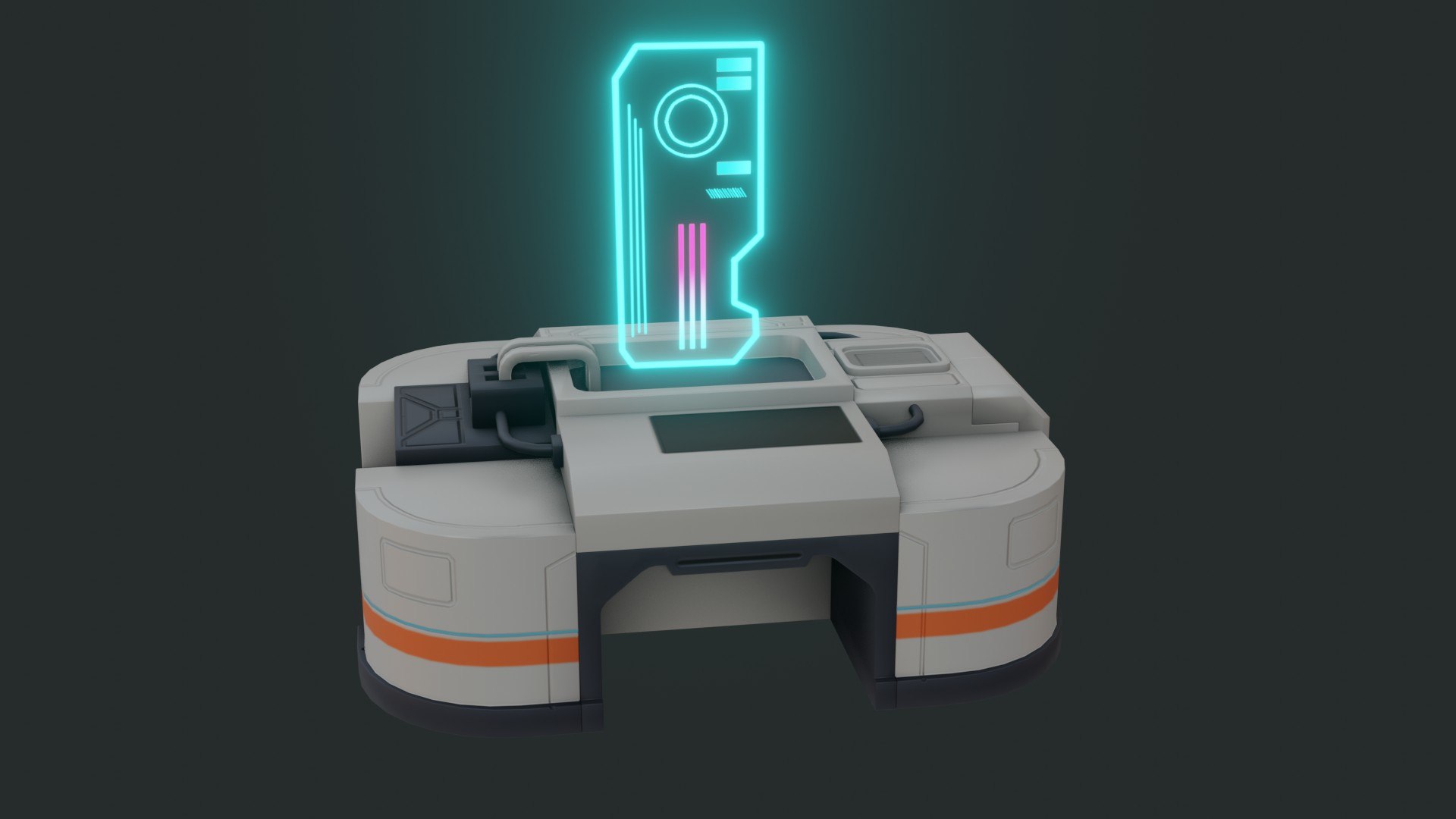 3D Sci-Fi Control Panel - Low Poly - Game Ready - PBR - TurboSquid 1905332