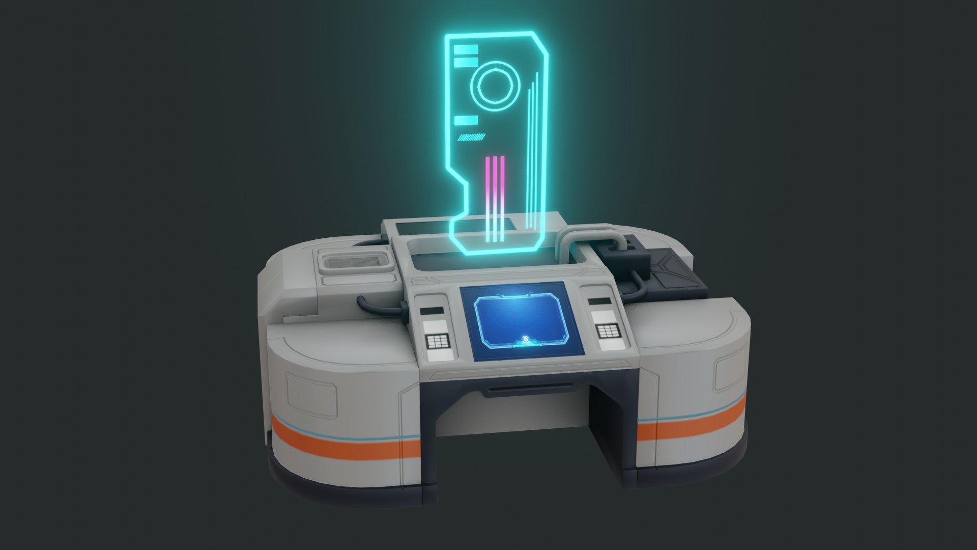 3D Sci-Fi Control Panel - Low Poly - Game Ready - PBR - TurboSquid 1905332