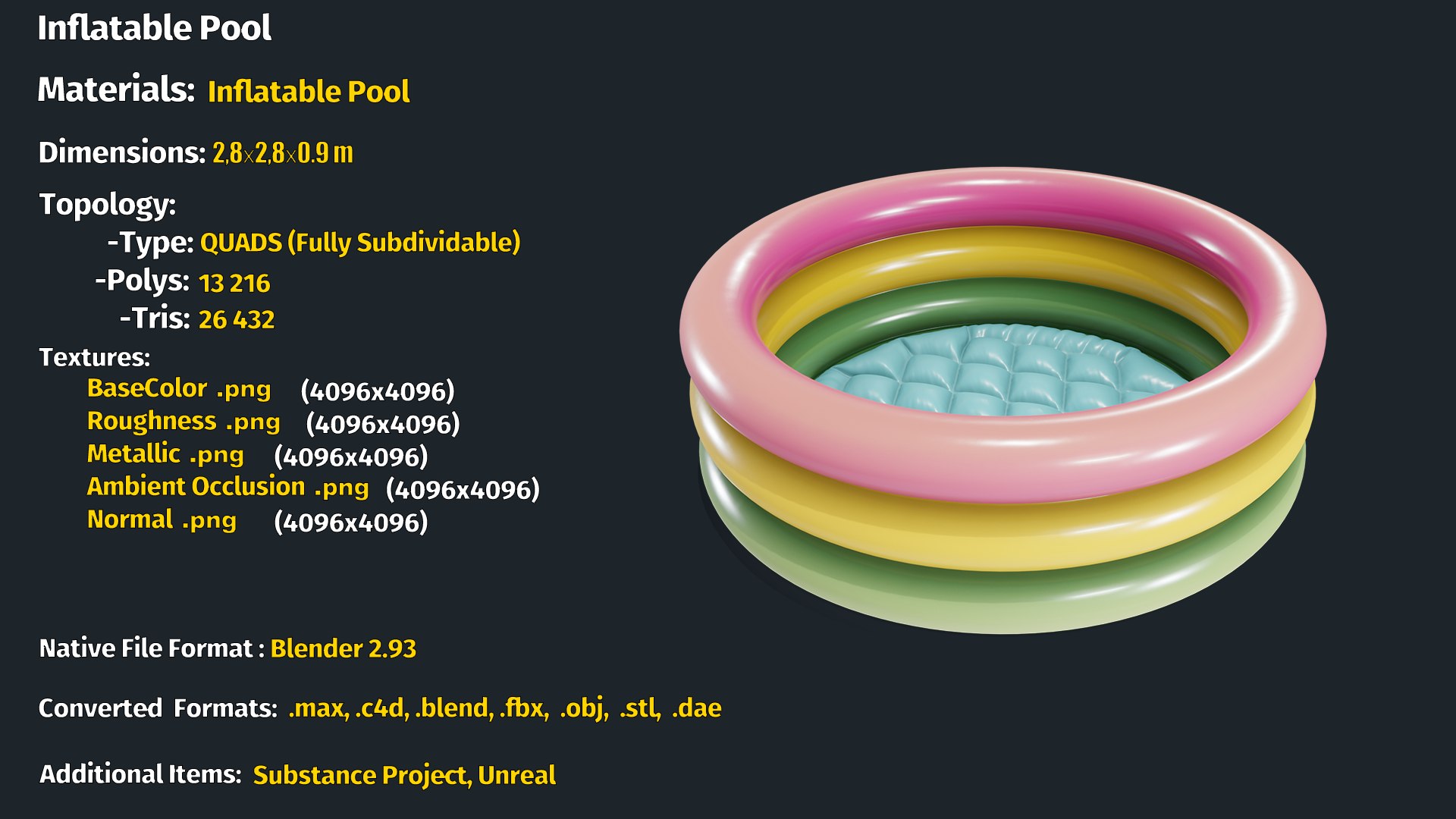3D model Inflatable Pool - TurboSquid 1778030