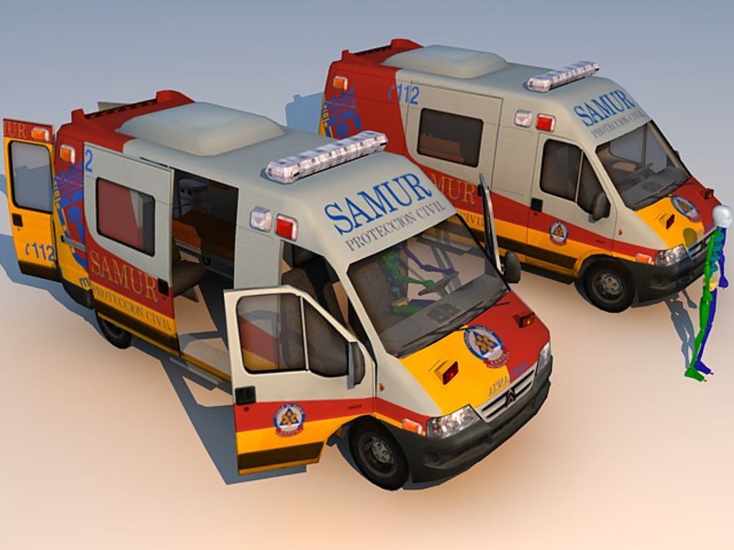 Ambulance Vehicle 3d Model