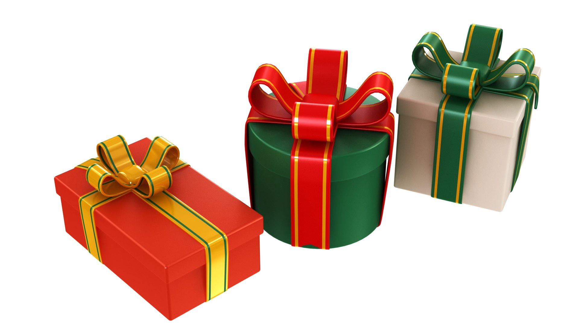 Gift Boxes Cartoon 3D Model - TurboSquid 2001912