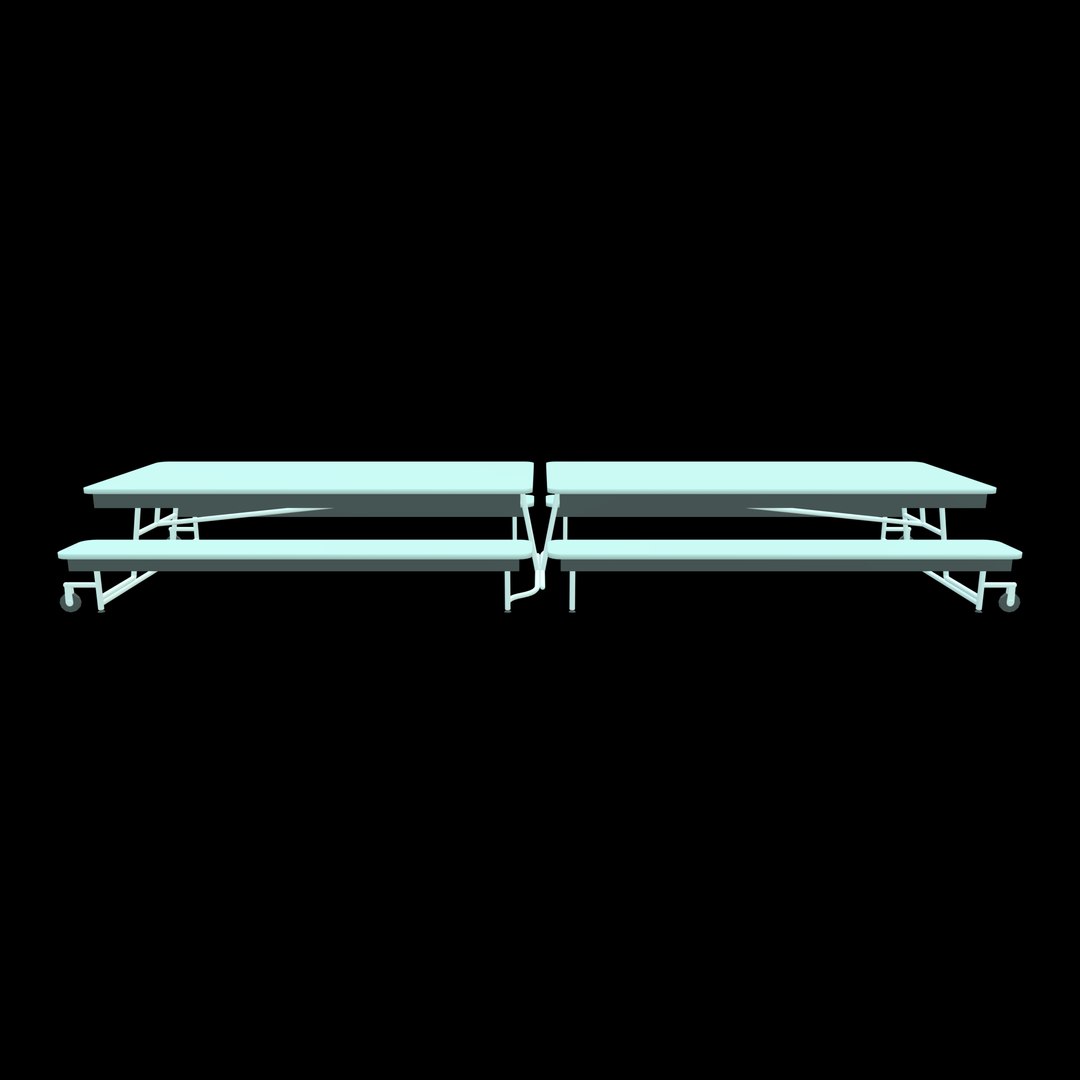 Low-poly School Cafeteria Table 3D Model - TurboSquid 1582309