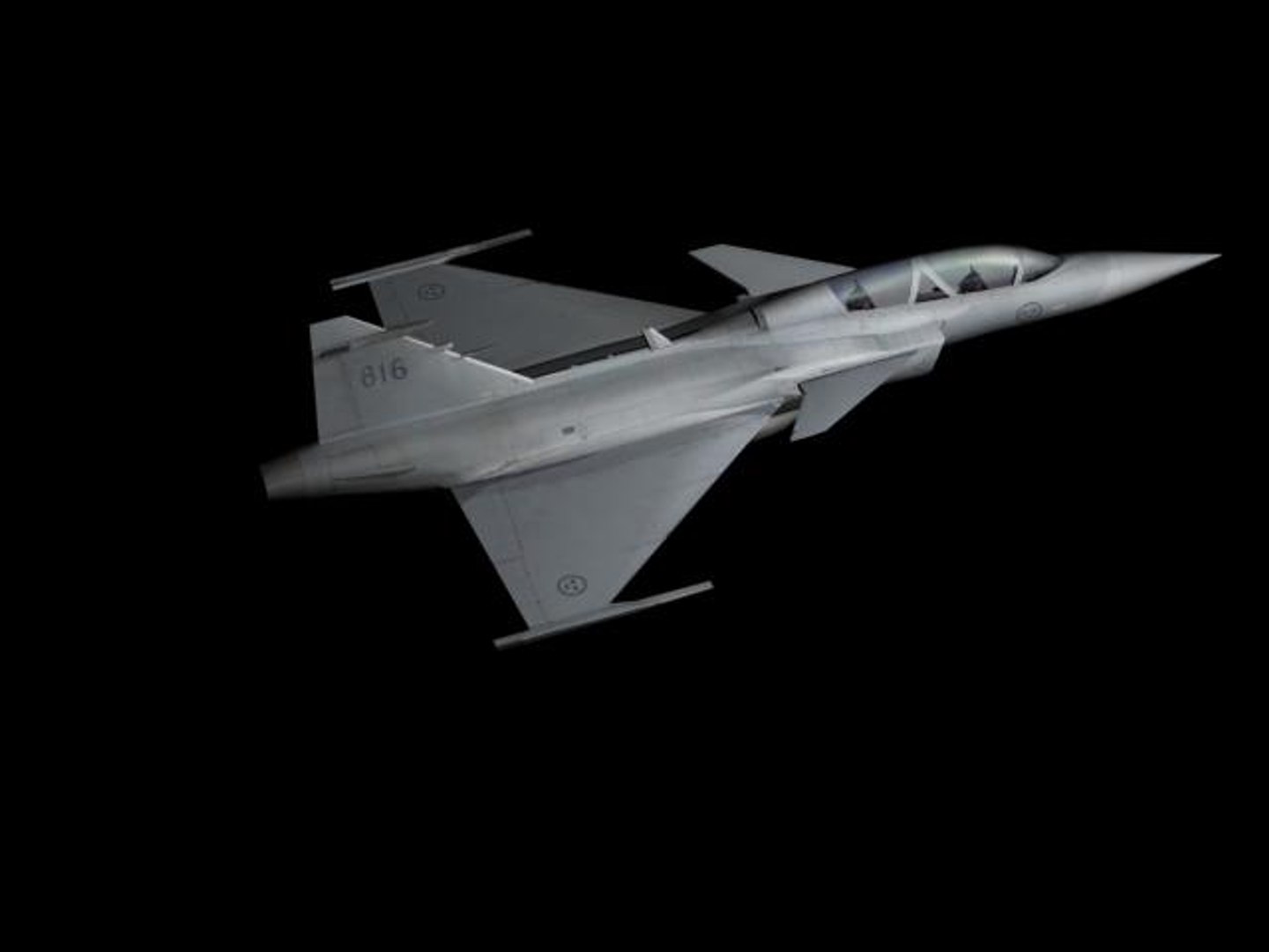 Jas 39 Gripen Fighter Jet 3d 3ds