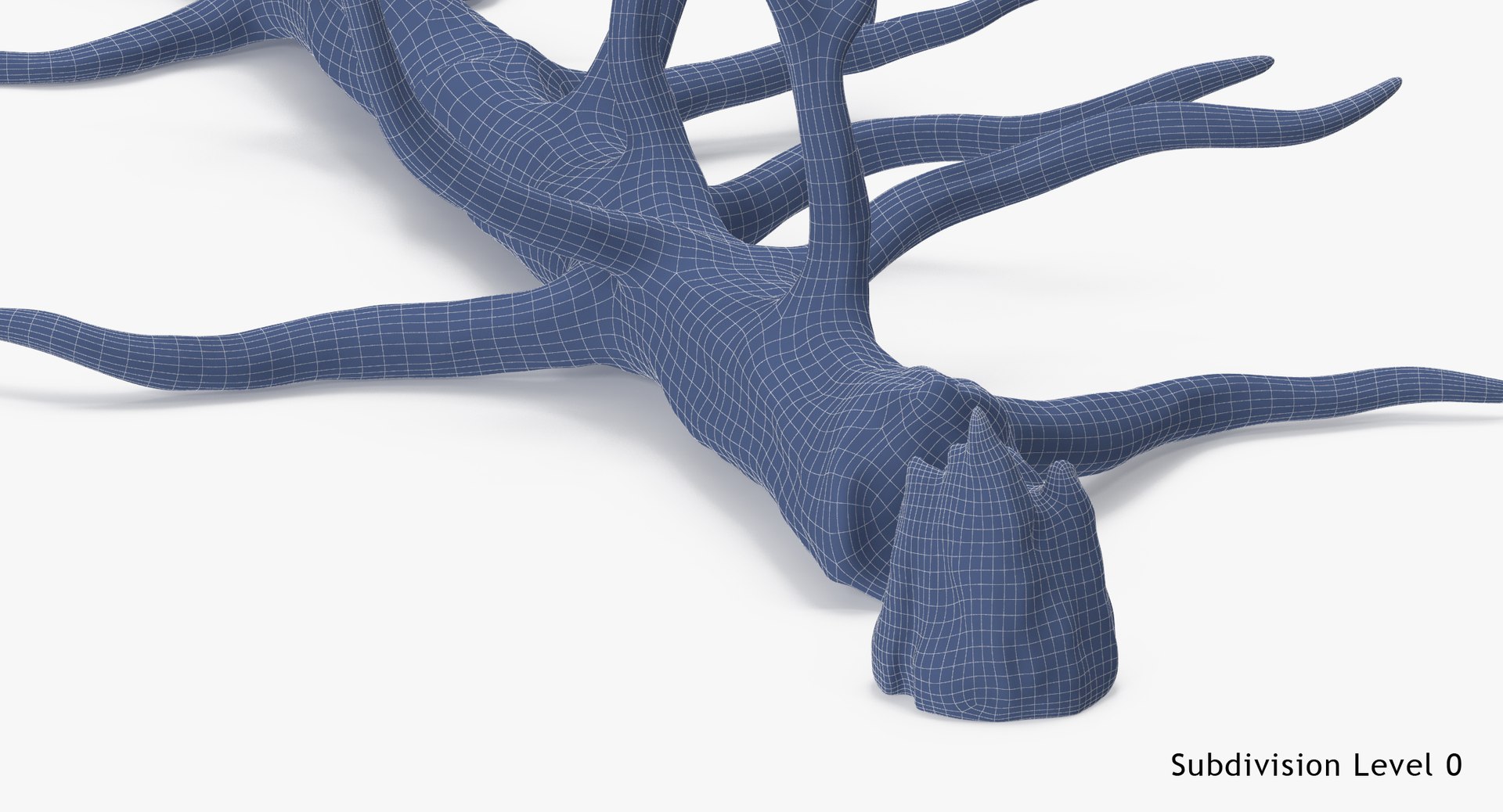 fallen tree 3d model