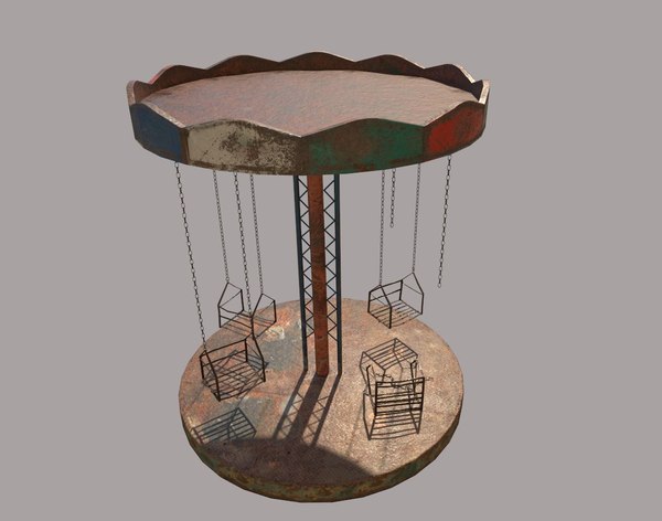 3D rusty carousel - TurboSquid 1703649