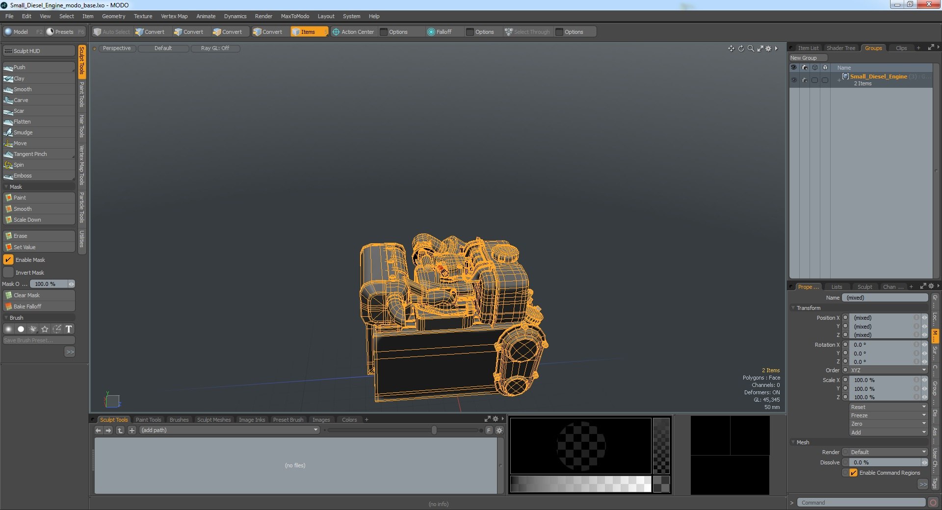 Small diesel engine 3D model - TurboSquid 1634897