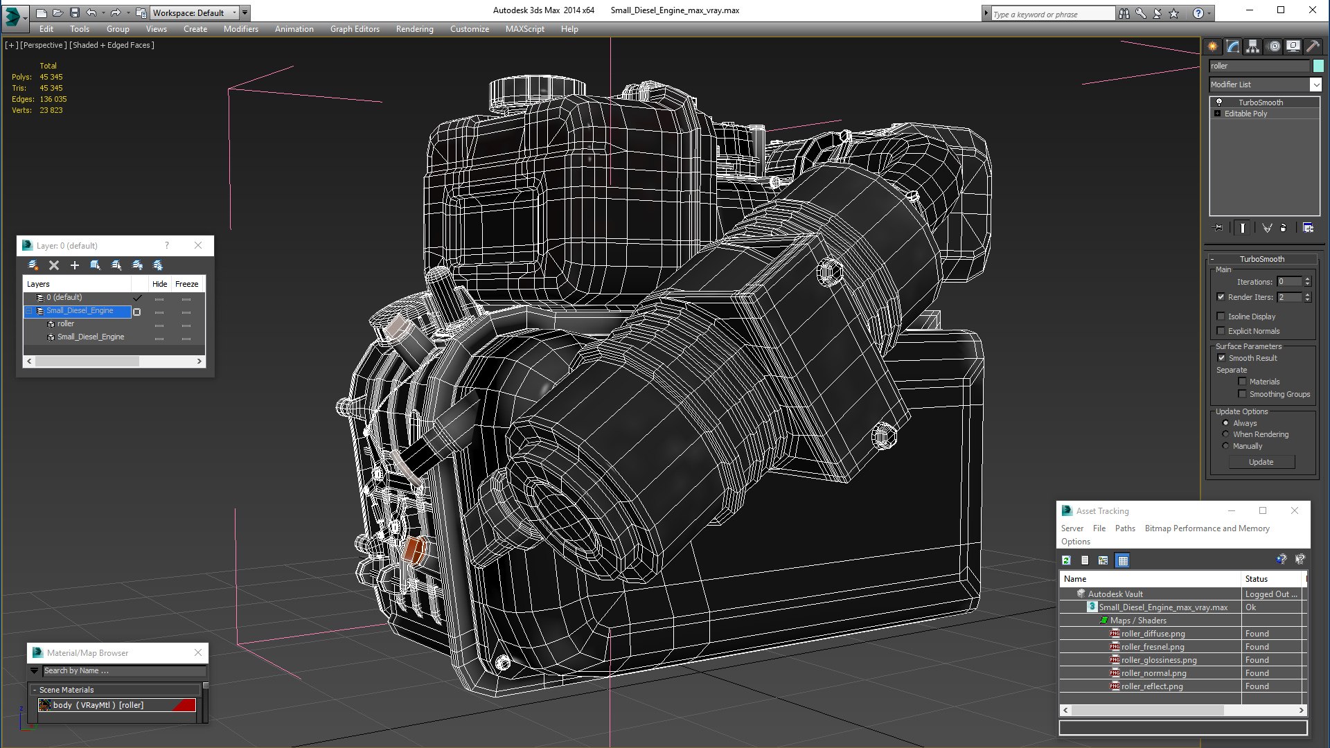 Small diesel engine 3D model - TurboSquid 1634897