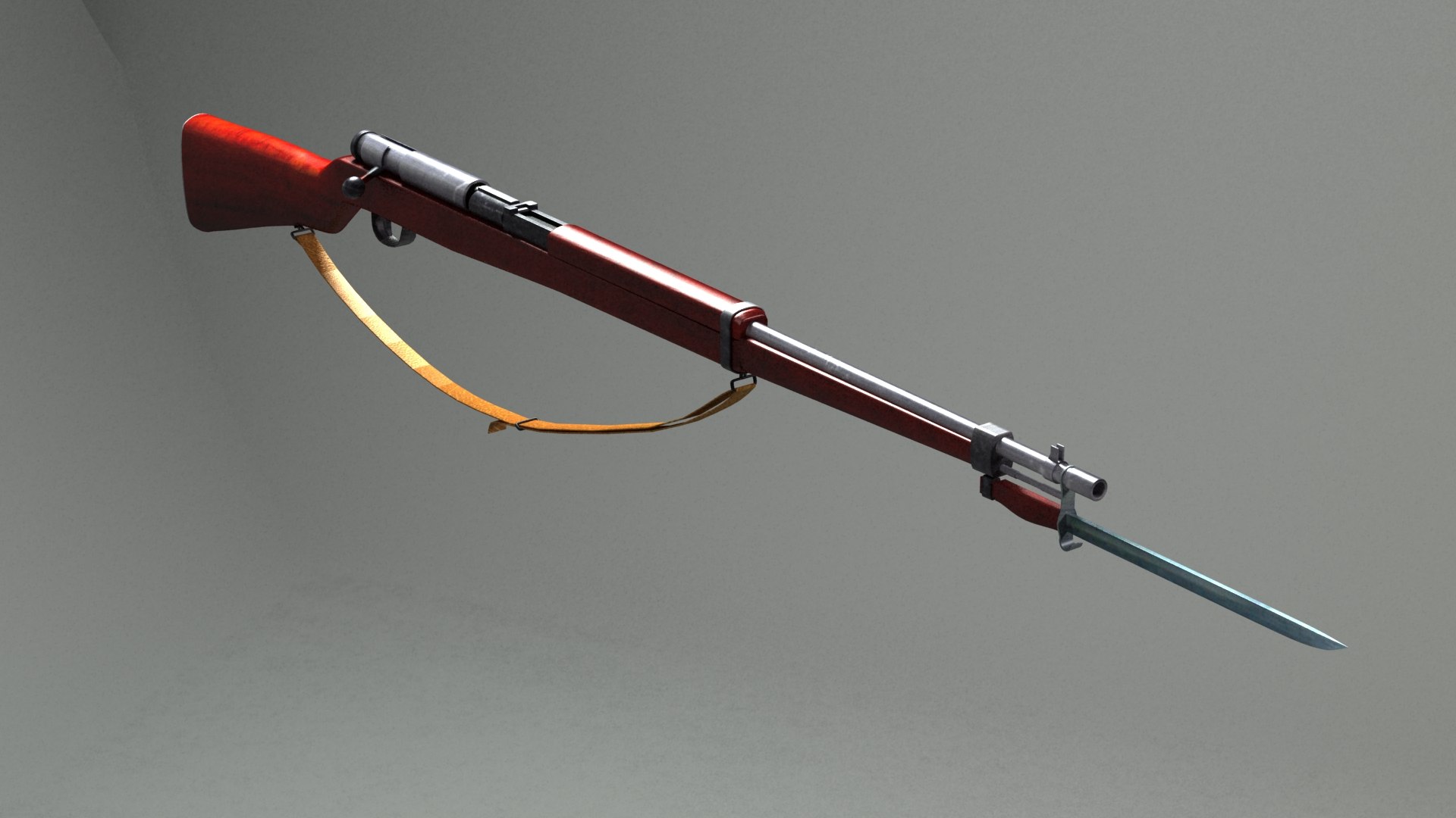 3D Arisaka Type 38 Japanese Ww2 Rifle Gun Weapon - TurboSquid 2242892