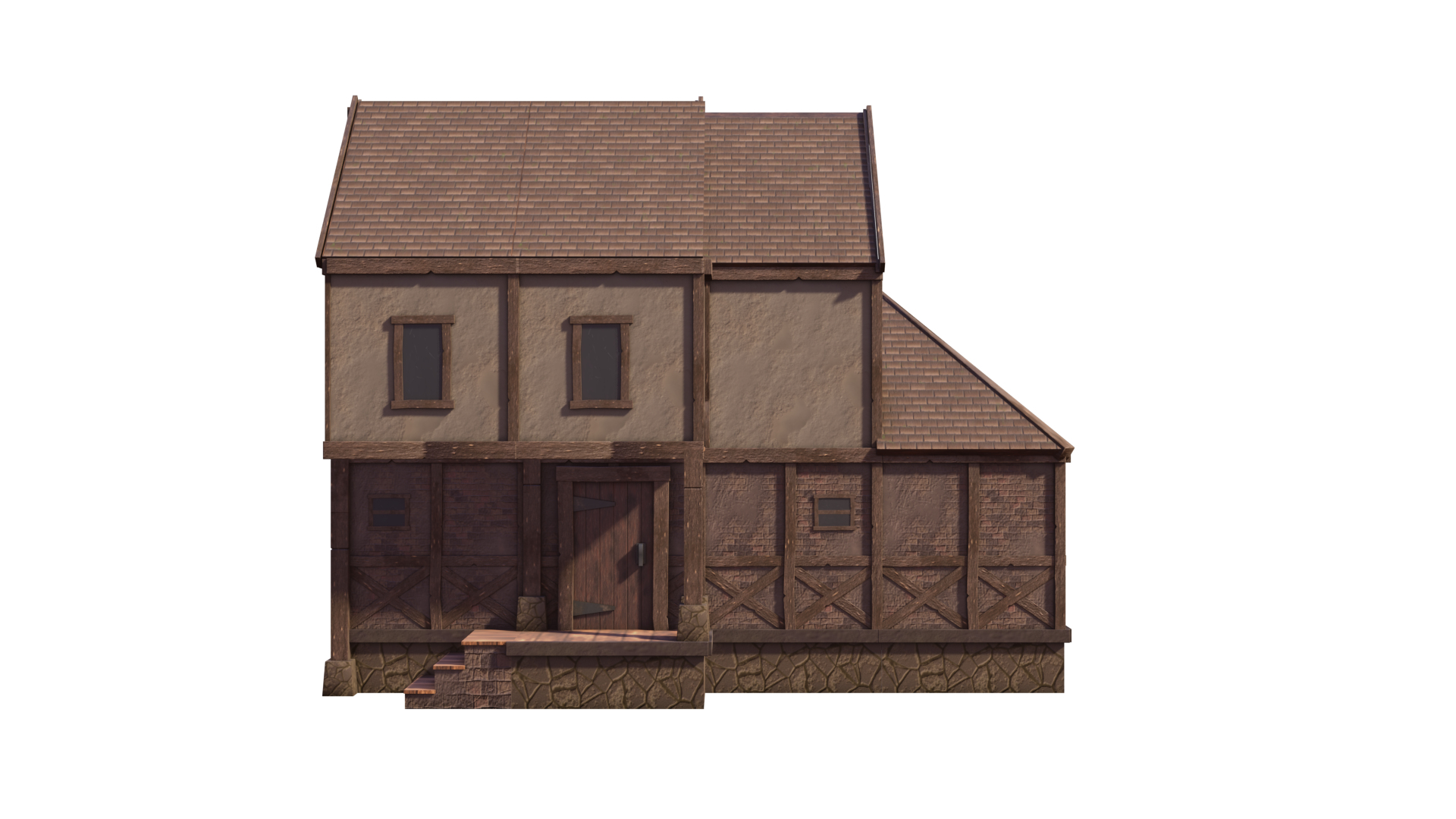 Asset Pack Vol 2 - Modular Medieval House 3D Model - TurboSquid 2006944