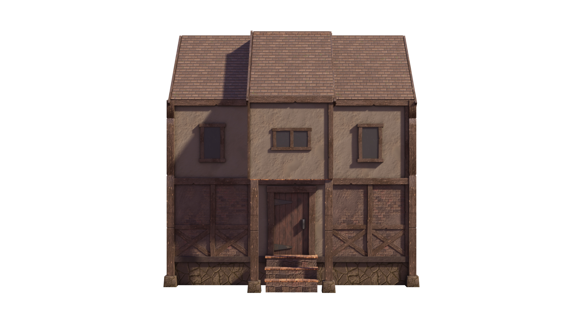 Asset Pack Vol 2 - Modular Medieval House 3D Model - TurboSquid 2006944