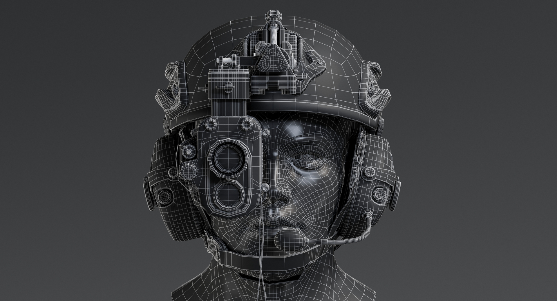 Male marine head model - TurboSquid 1393824