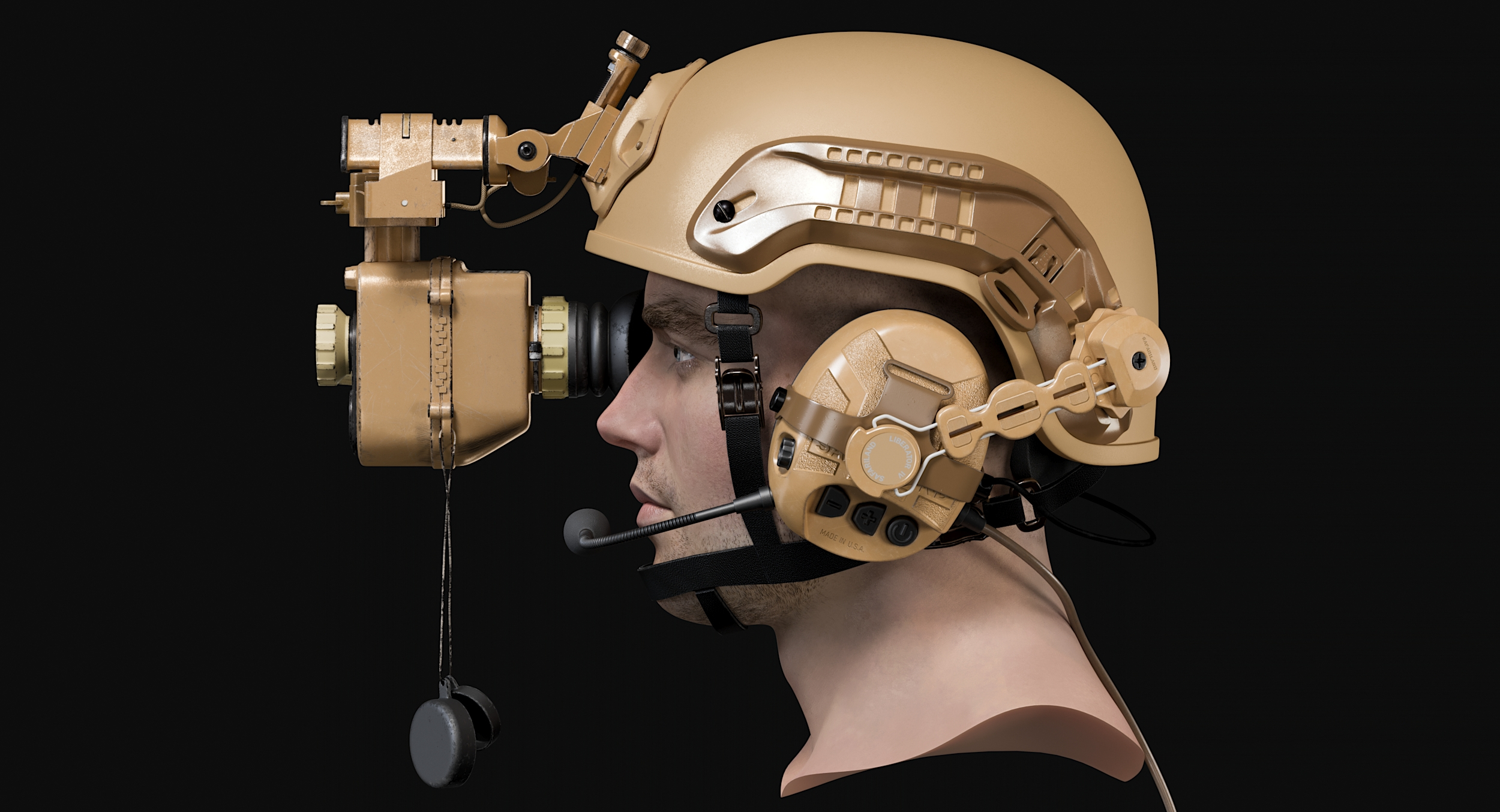 Male marine head model - TurboSquid 1393824