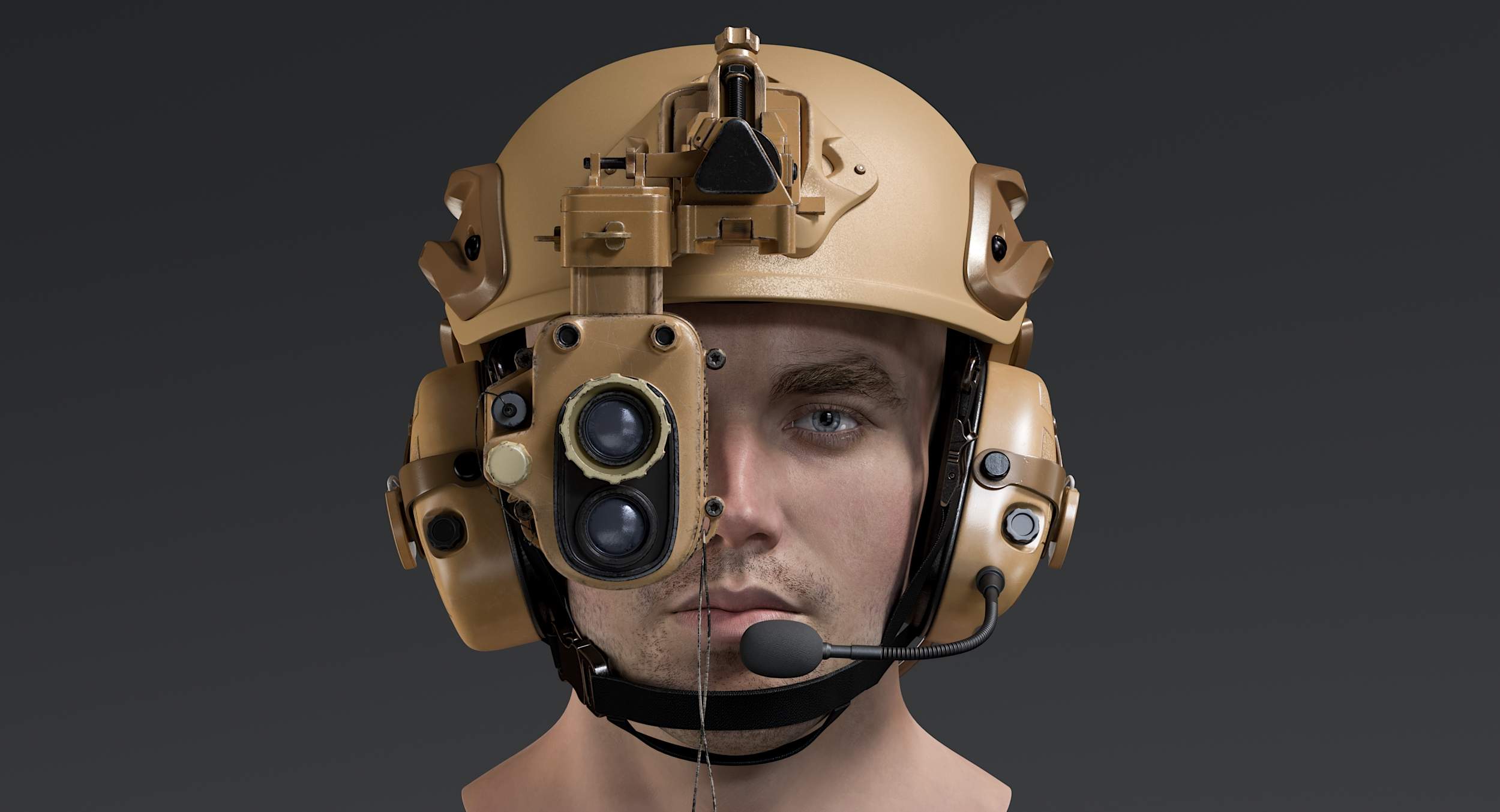 Male marine head model - TurboSquid 1393824