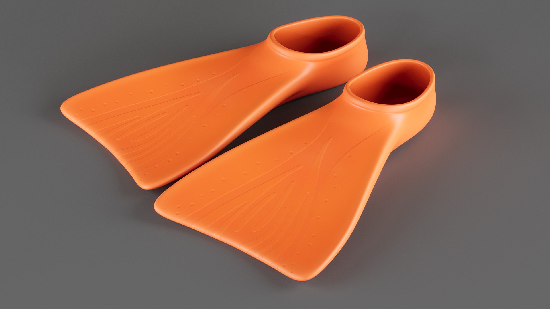 Swim Fins PBR 3D Model - TurboSquid 2003384