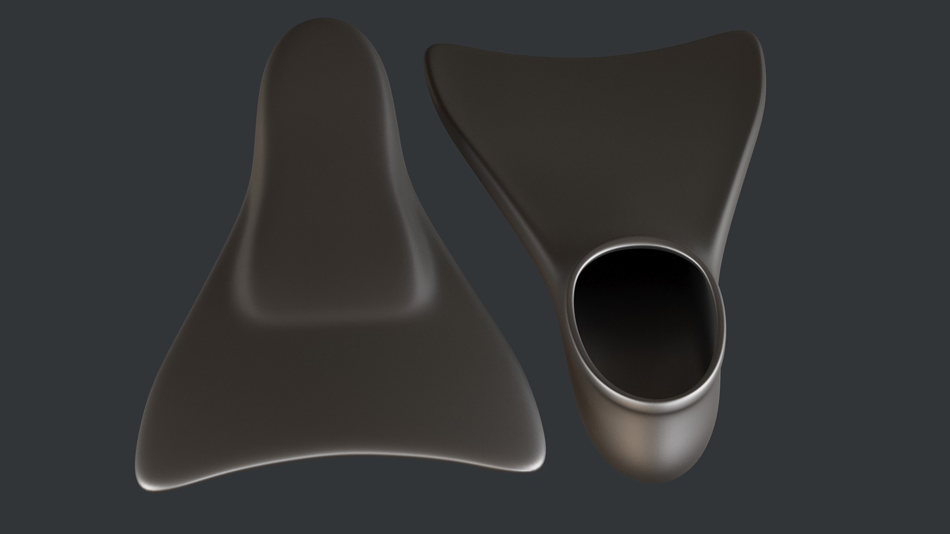 Swim Fins PBR 3D Model - TurboSquid 2003384