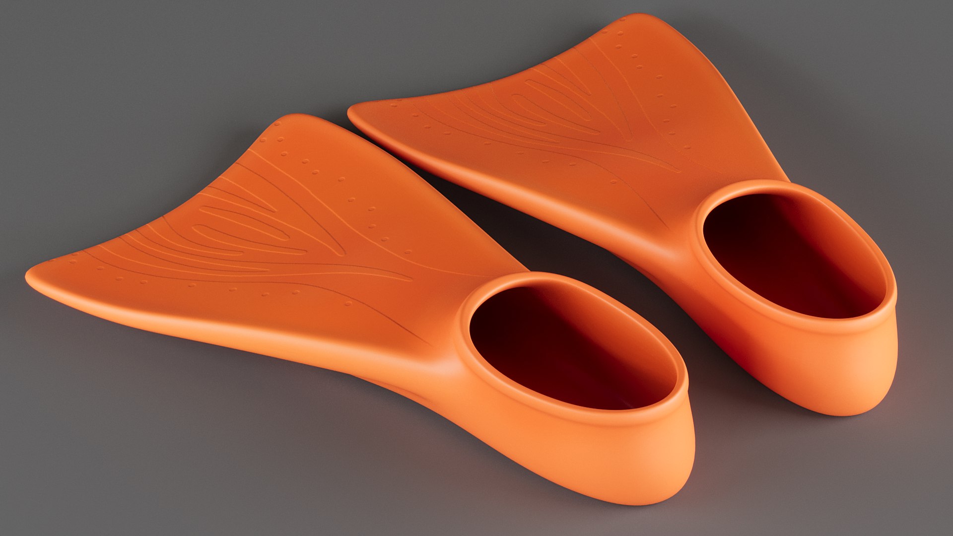 Swim Fins PBR 3D Model - TurboSquid 2003384