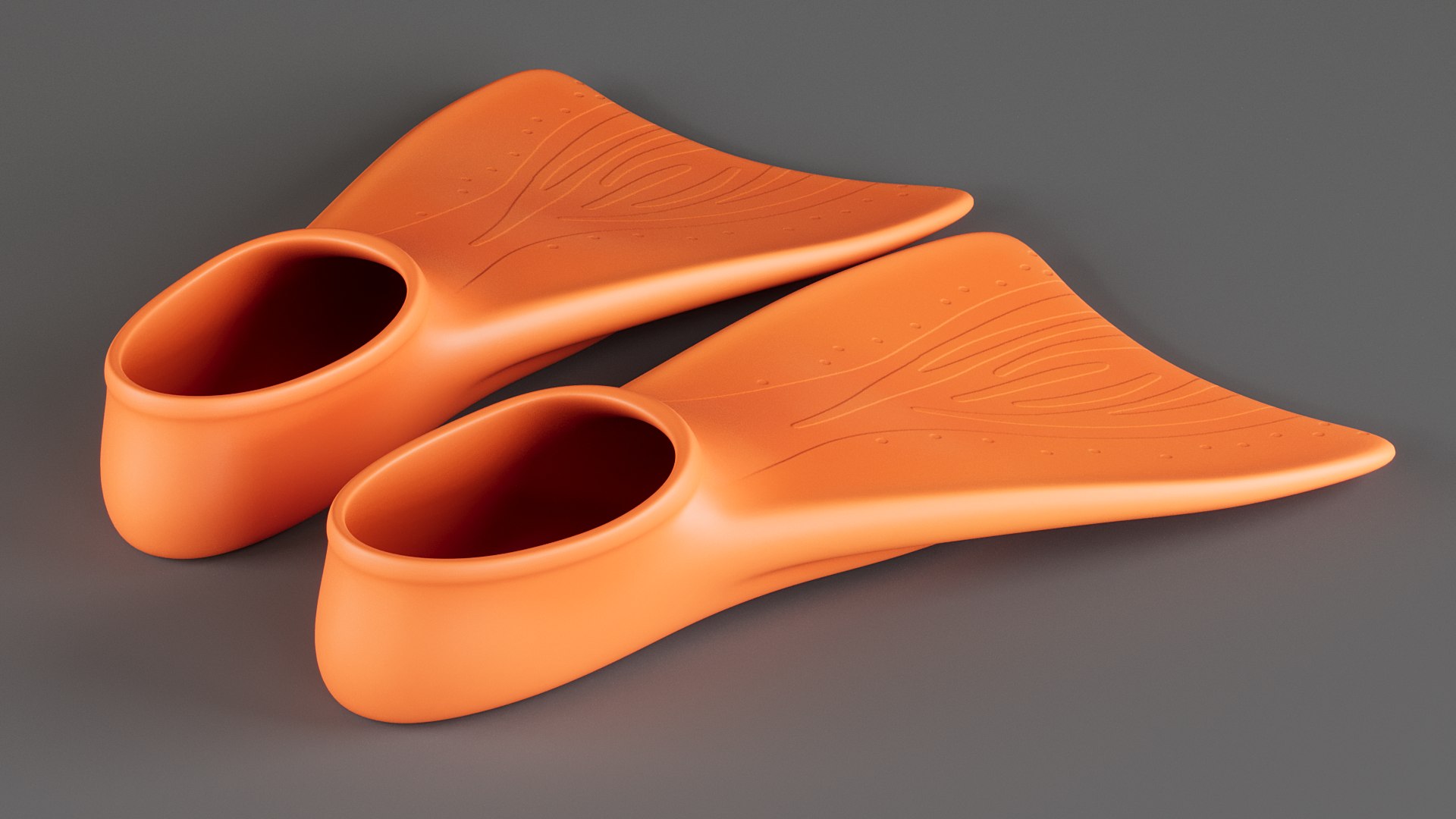 Swim Fins PBR 3D Model - TurboSquid 2003384