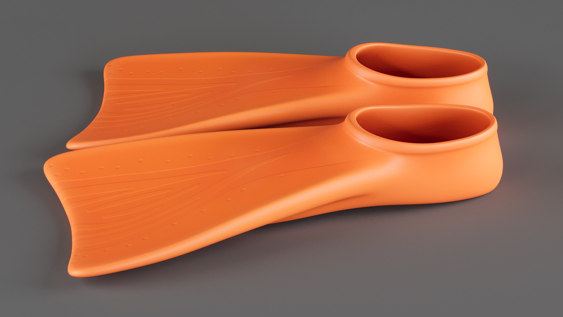 Swim Fins PBR 3D Model - TurboSquid 2003384