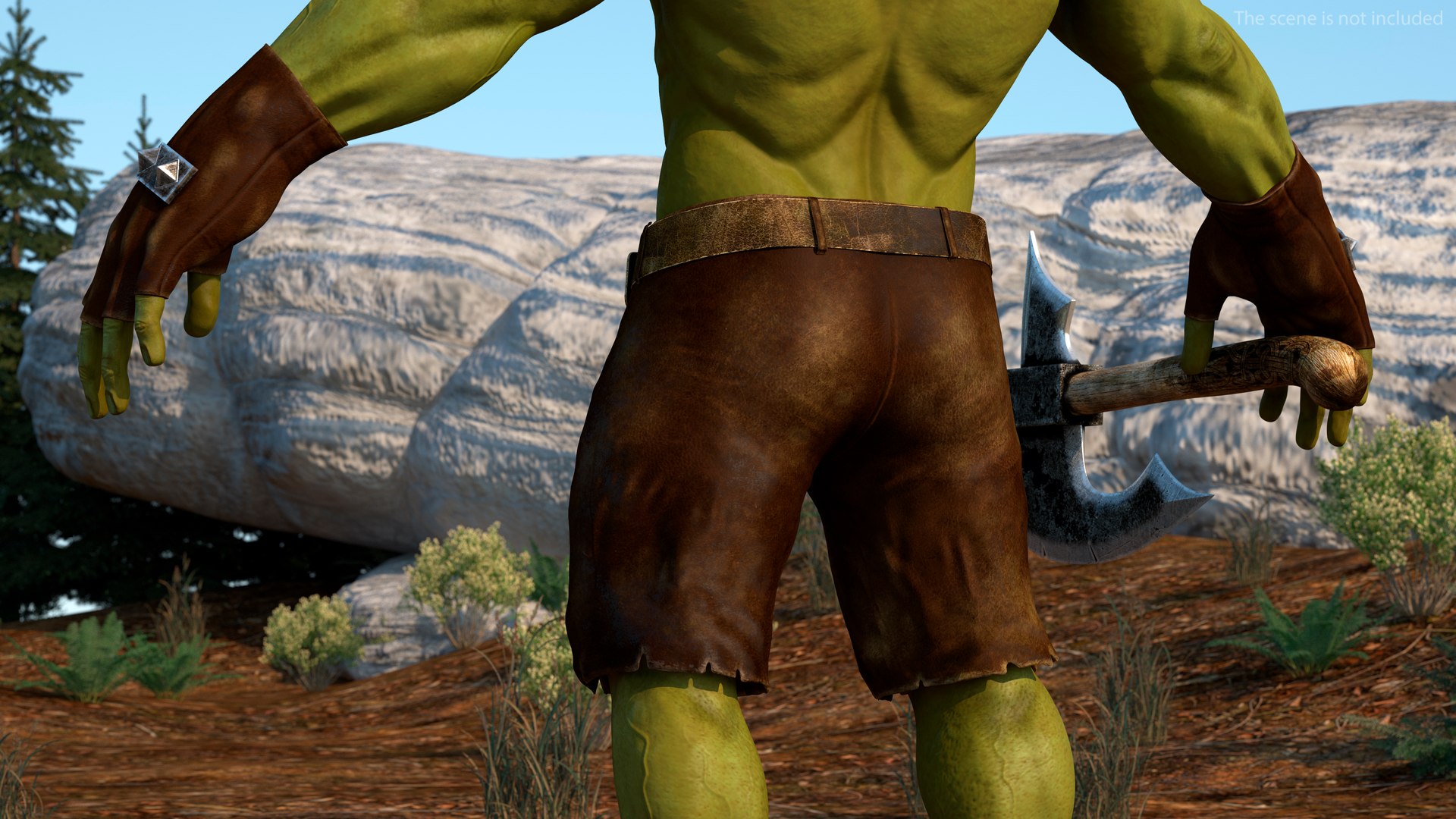Orc Warrior Fur 3D Model - TurboSquid 2105584