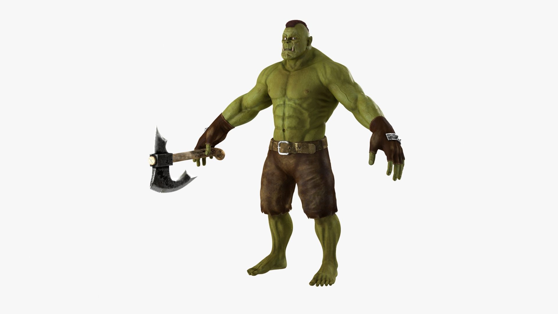 Orc Warrior Fur 3D Model - TurboSquid 2105584