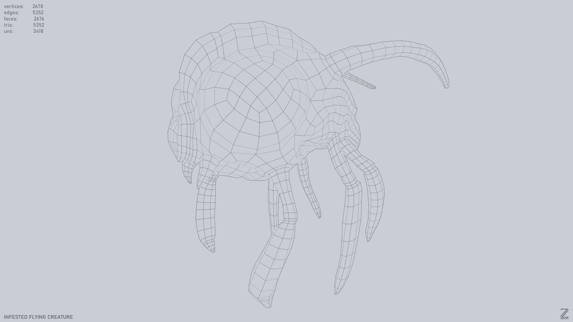 Infested Flying Creature Collection Model - TurboSquid 2235965