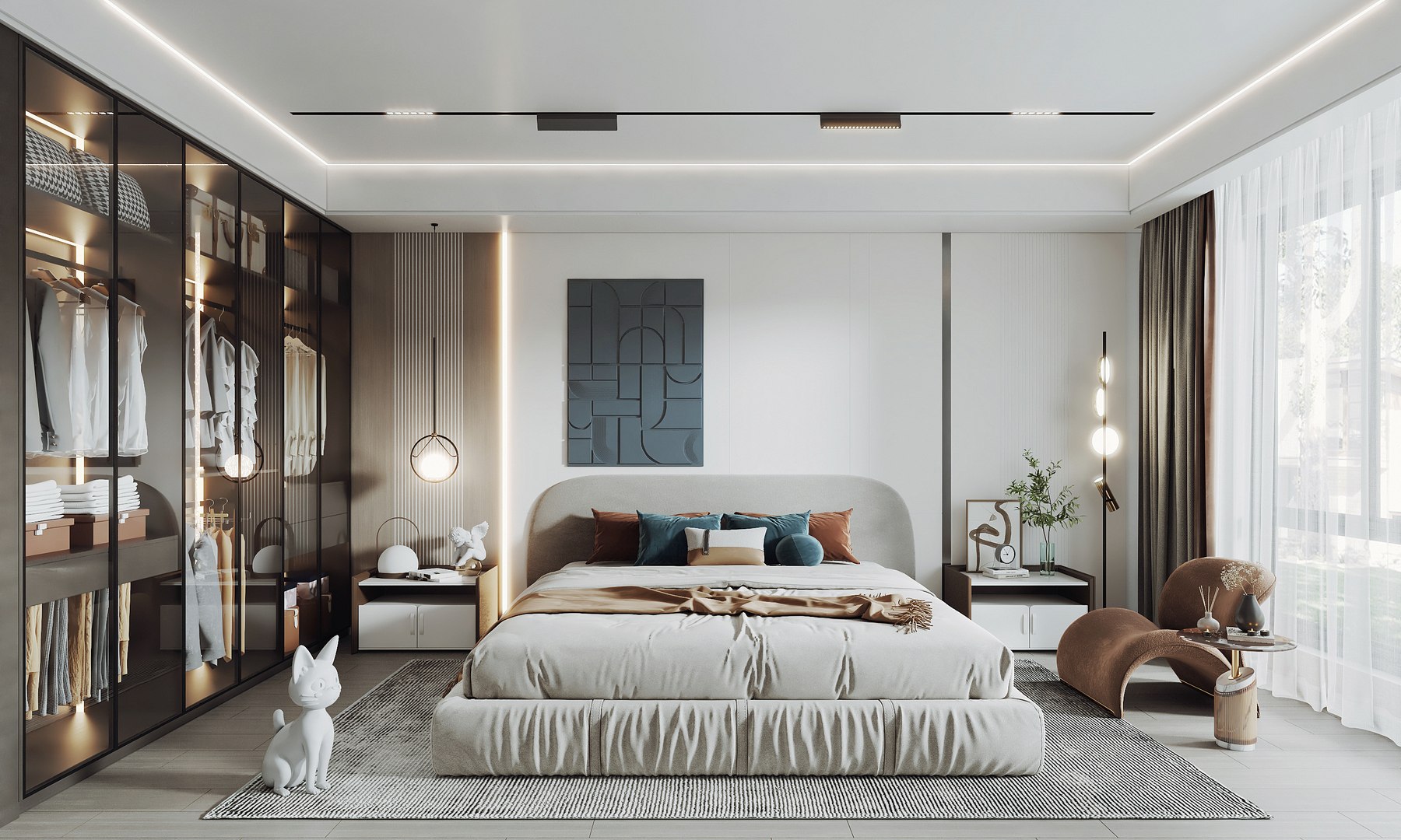 Modern bedroom model model - TurboSquid 2056730
