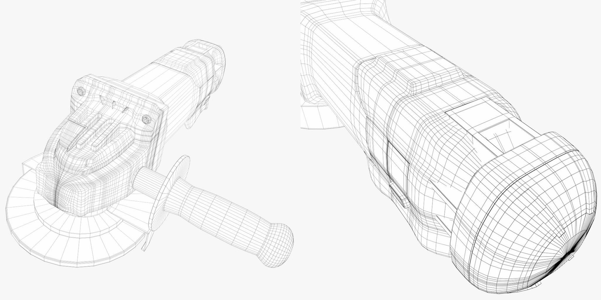 3d Model Angle Grinder