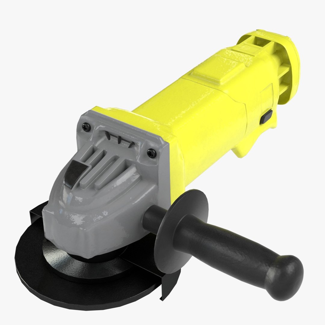 3d model angle grinder